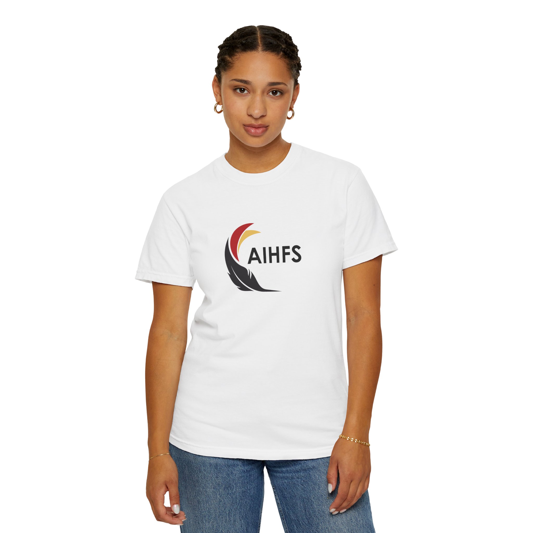 I Support Natives Caring for Natives T-Shirt with Logo – AIHFS